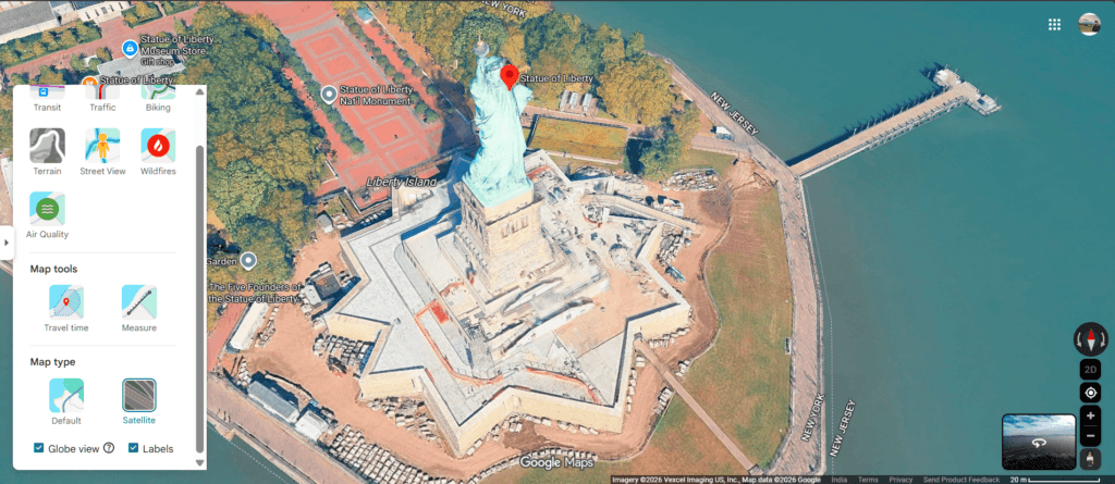 Google Maps Satellite View: How to Turn It On and Use It | XRTech